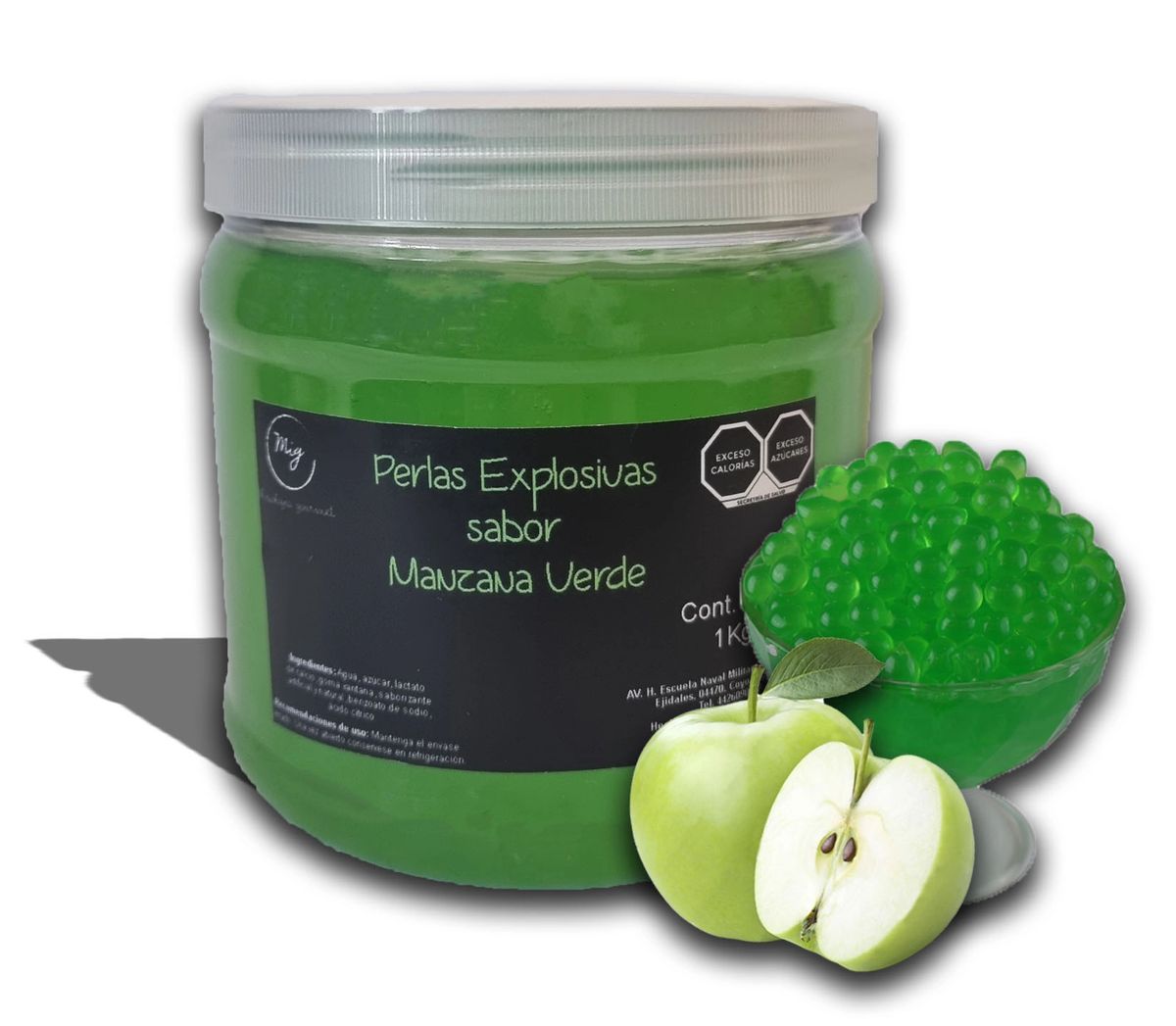 Perlas Explosivas Manzana Verde 1kg